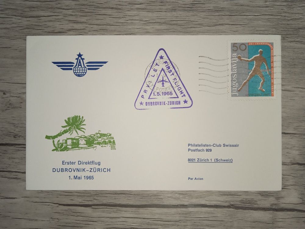 M2 Enveloppe Jugoslavija 1965 Theme Aviation (Gebraucht) in Cousset für CHF 0.65 – mit Lieferung ...