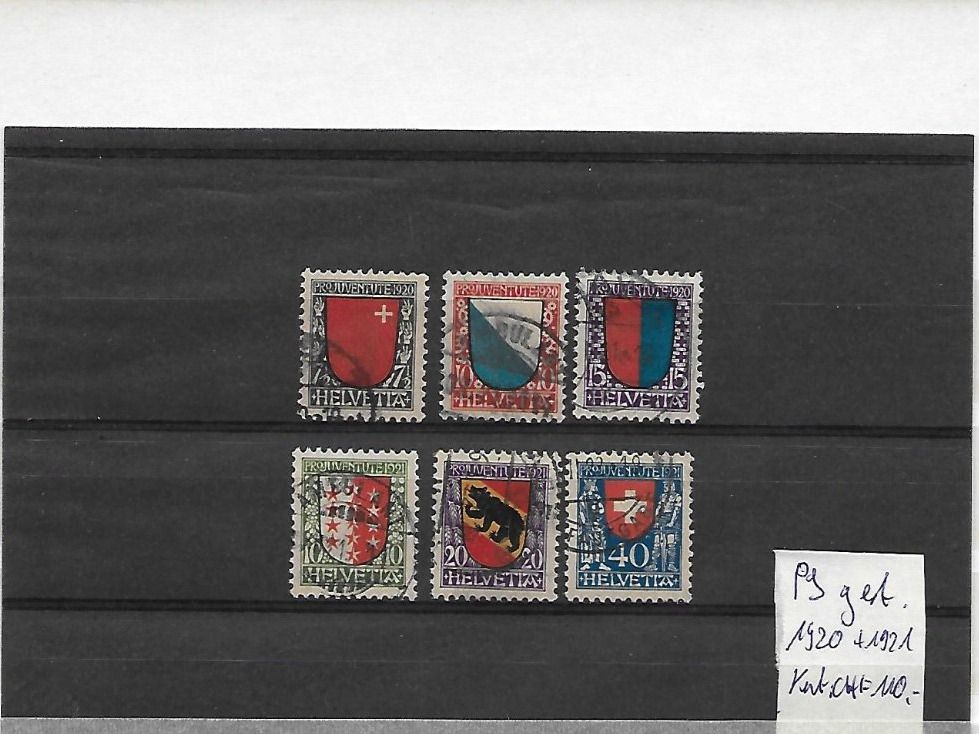 PJ 1920 + 1921 gest. Kat: CHF 100.- (Gebraucht) in Basel für CHF 2 – mit Lieferung auf Ricardo ...