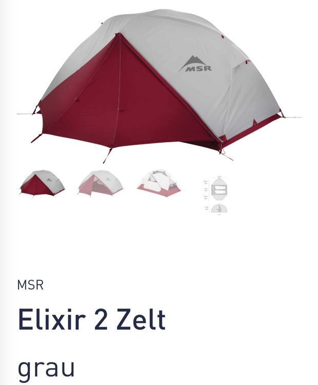 Zelt MSR Elixir 2 | Kaufen auf Ricardo