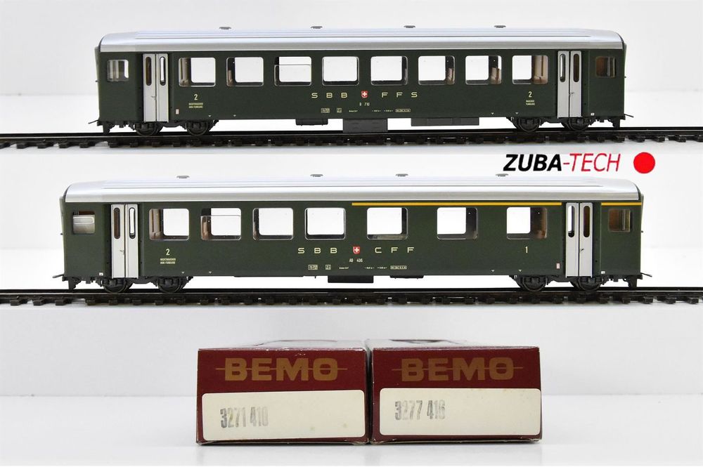 Bemo 2x Personenwagen der SBB H0m GS OVP (Gebraucht) in St. Gallen für CHF 37 – mit Lieferung ...