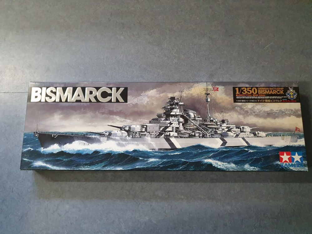 Tamiya 78013 Bismarck 1:350 (Neu (gemäss Beschreibung)) in Halten für ...