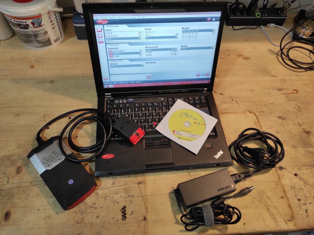** Auto Diagnose Laptop Werkstatttester OBD2 Komplett ** (Gebraucht) in ...