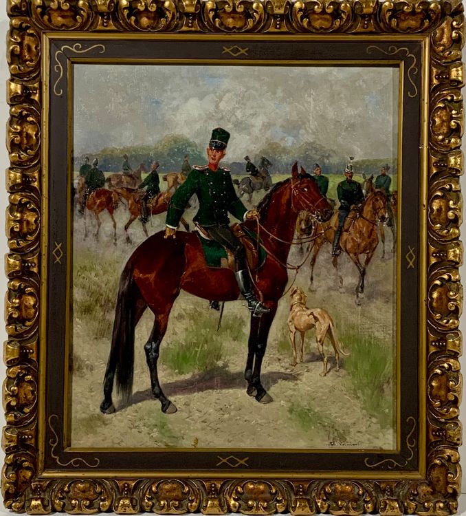 Theodor Volmar (1847-1939) Gemälde -Kriegsszene (Gebraucht) in Root für ...