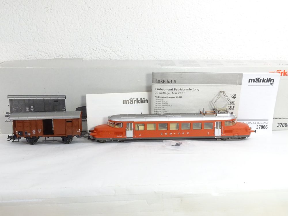 Märklin 37866 Roter Pfeil RBe2/4, SBB, Digital V5.0, H0,WS | Acheter ...