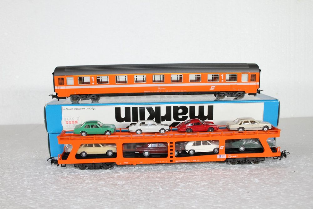 Märklin 4174/4162 ÖBB Autotransportwagen, Personenwagen (Neu (gemäss ...