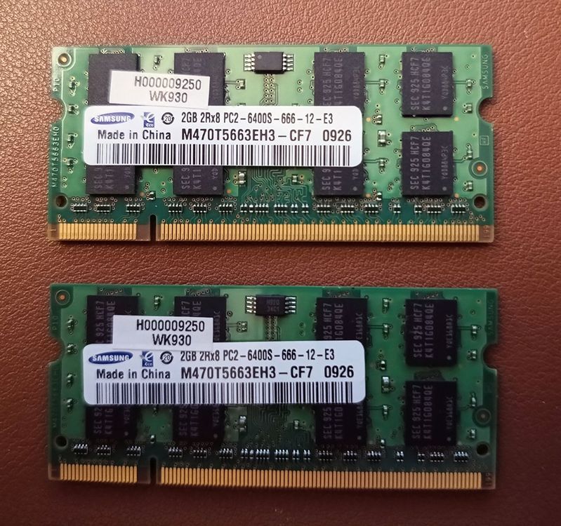 2 X 2 GB Samsung DDR-2 Ram | Kaufen auf Ricardo