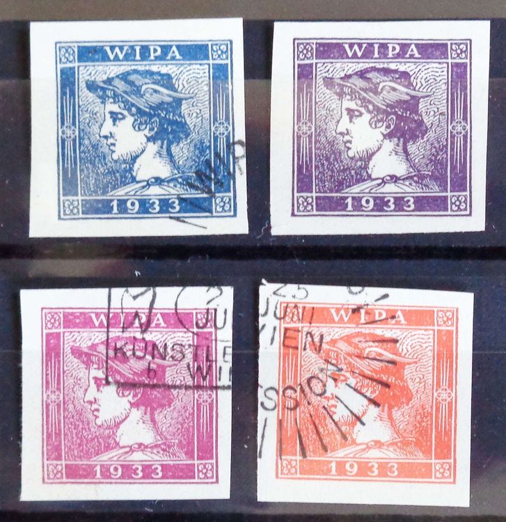 ÖSTERREICH 1933: WIPA-Vignetten «Merkur» (Gebraucht) in Le Locle für ...