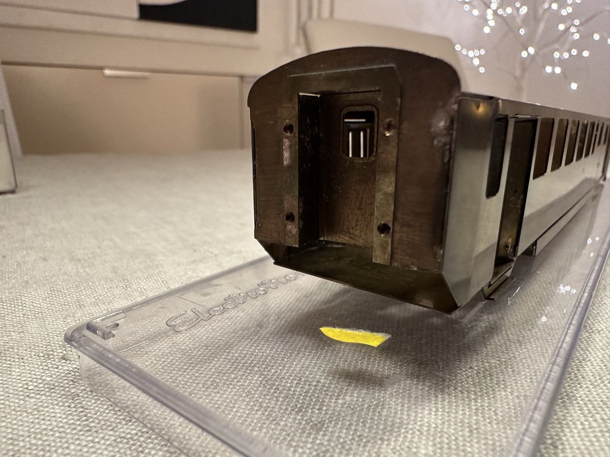 Messing Modell Rohbau Wagenkasten Spur H0 BLS Steuerwagen (Defekt) in ...