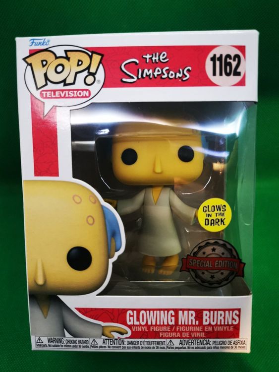 Funko Pop The Simpsons Glowing Mr Burns 1162 Special Edition Neu Und