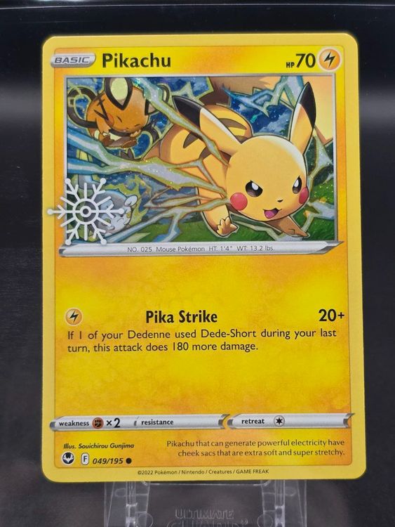 Pikachu [Snowflake Stamp] #49 Silver Tempest NM / 🇬🇧 (D'occasion) à ...