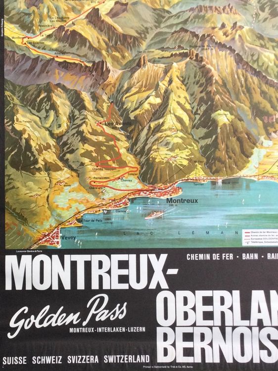 Montreux-Oberland Bernois Grosse Plakat | Kaufen auf Ricardo