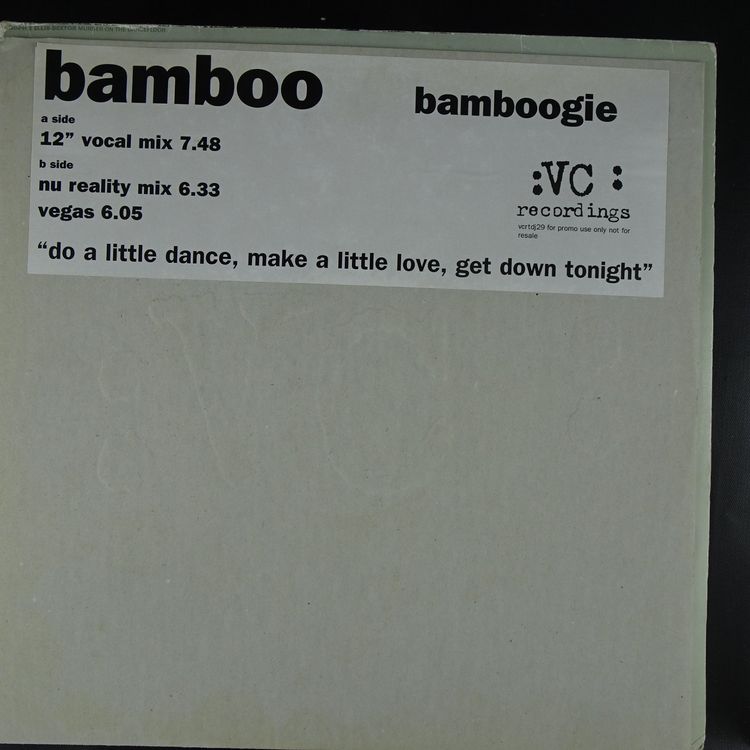 Bamboo - Bamboogie (KC & Sunshine Band Sample) (Gebraucht) in Muhen für ...