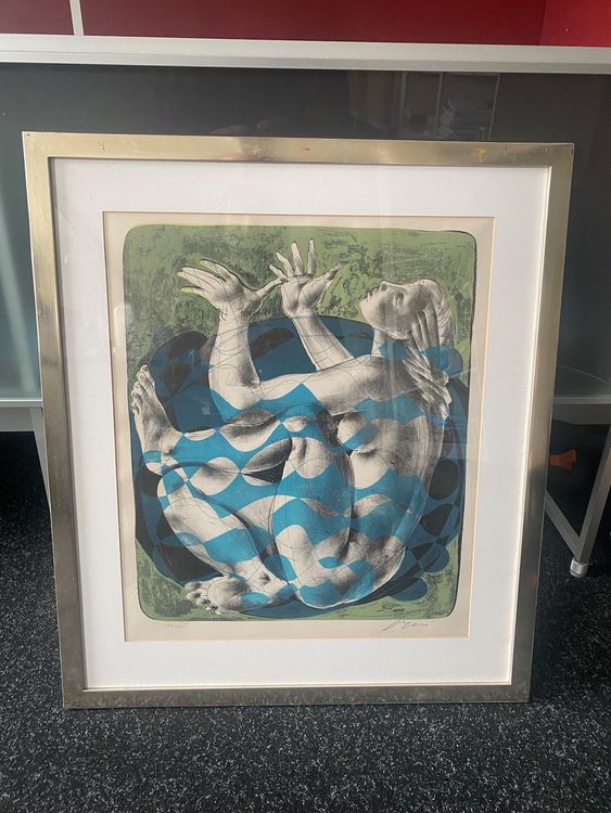 Hans Erni "Badende" Lithographie 1960 (Gebraucht) in Cham für CHF 100 – nur Abholung auf Ricardo ...