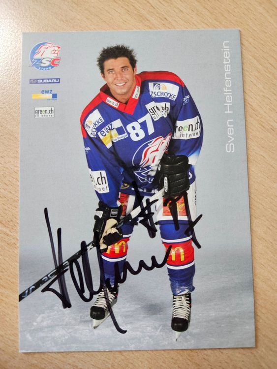 Autogrammkarte Sven Helfenstein ZSC Lions Zürich Eishockey | Kaufen auf ...