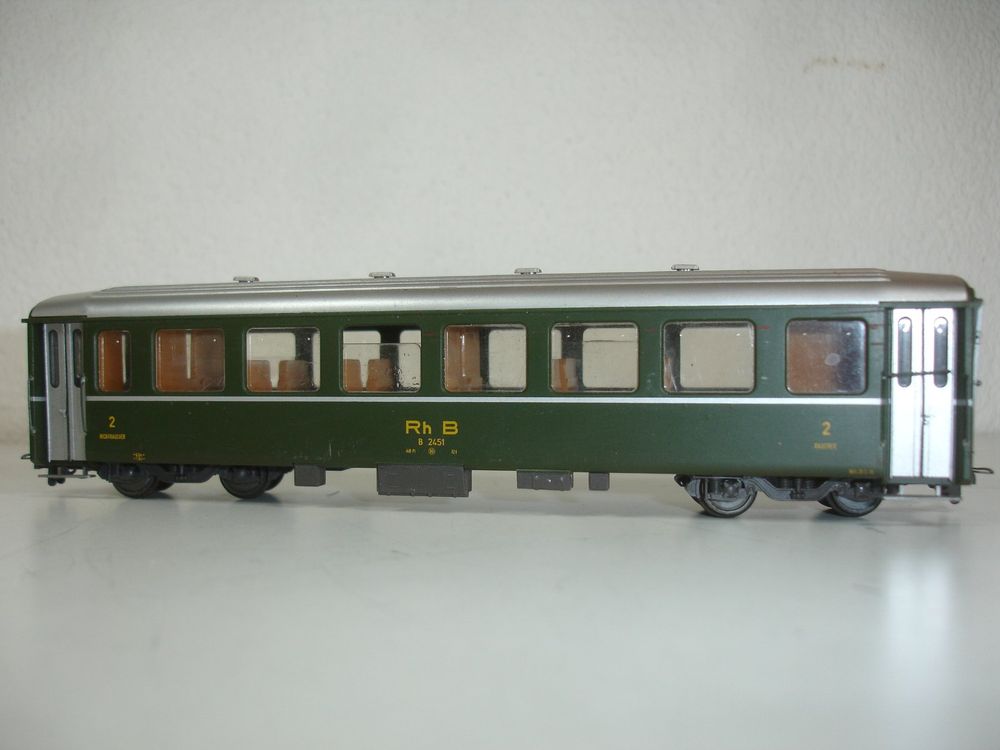 BEMO H0m: 2 Wagen Rhätische Bahn RhB | Kaufen auf Ricardo
