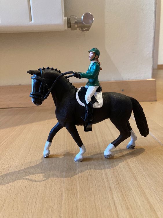 Schleich schwarzes Pferd mit Reiterin | Kaufen auf Ricardo