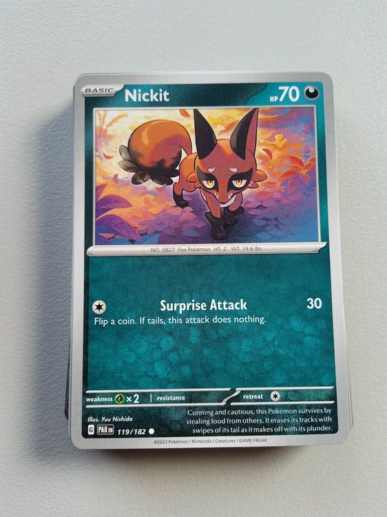 Nickit - Paradox Rift Pokemon Englisch | Kaufen auf Ricardo