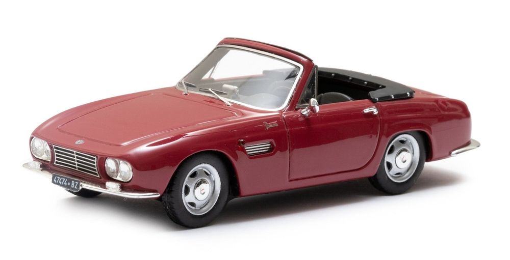 OSCA 1600 GT Cabriolet Fissore "Dark Red" 1963 (Esval 1:43) (Neuf avec ...