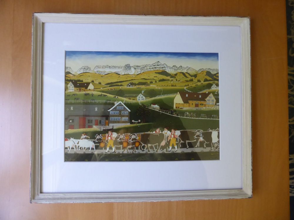 Josef Manser - "Mölpis Sepp" - Appenzeller Alpfahrt, gerahmt (Gebraucht) in Brunnadern für CHF ...
