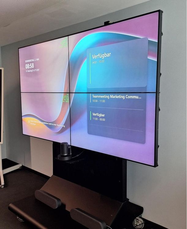 4 x NEC X463UN 46" Steglos Videowall Monitor plus Rollstände | Kaufen ...