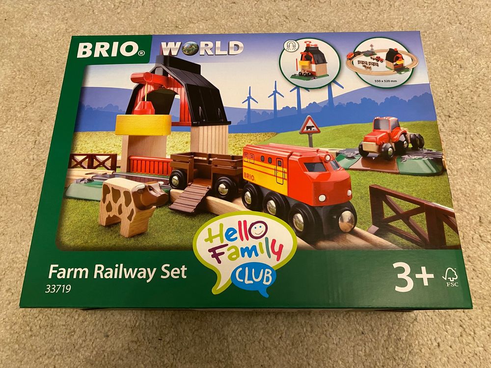 BRIO 33719 Farm Railway Set Bahn Bauernhof Holzeisenbahn Zug (Neu und ...