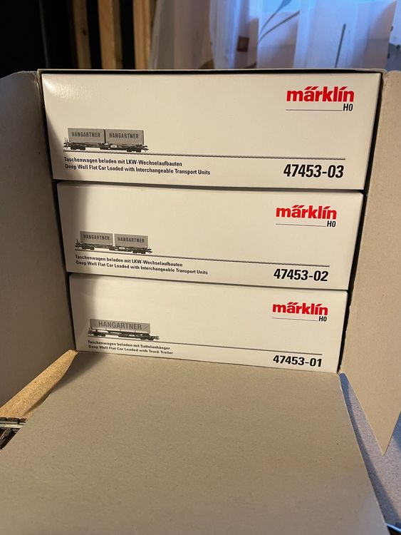 Märklin 47453 Taschenwagen Hangartner (Gebraucht) in Blumenstein für ...