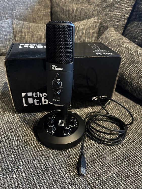 USB Podcast Stream Mikrofon the t.bone PS 100 Mic T Bone (Neu (gemäss ...