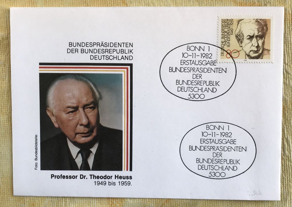 BUNDESPRÄSIDENT 1949-1959 PROF. DR. THEODOR HEUSS | Kaufen auf Ricardo