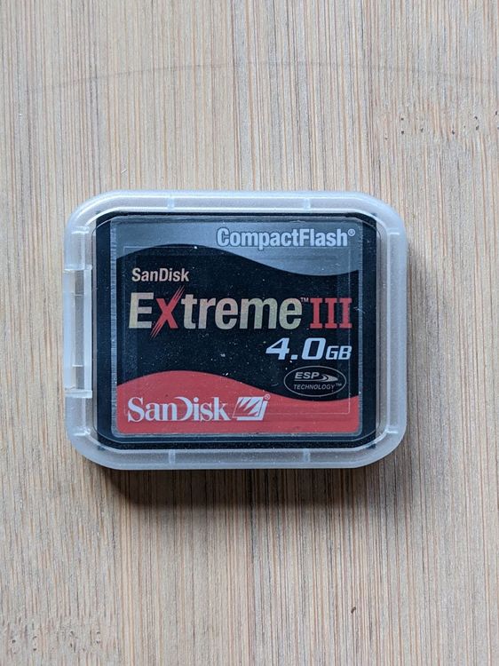 Sandisk Compact Flash 4 GB Extreme III | Kaufen auf Ricardo