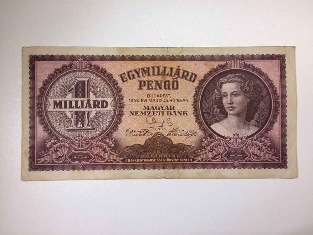 1 Milliarde Banknote 1946 RAR ab nur 5.- | Kaufen auf Ricardo