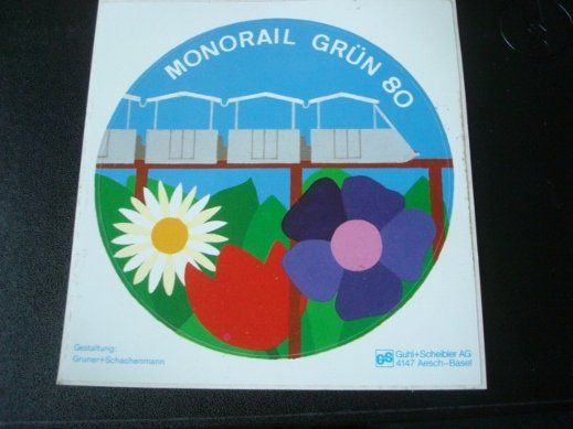 Werbekleber Monorail Grün 80 | Kaufen auf Ricardo