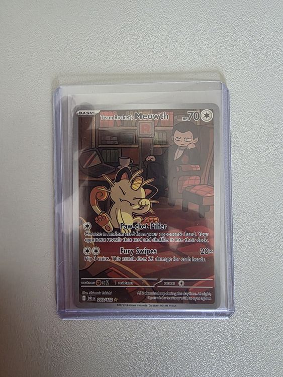 Team Rocket's Meowth>>Destined Rivals>> 203/182>>🇬🇧 (Neu (gemäss ...