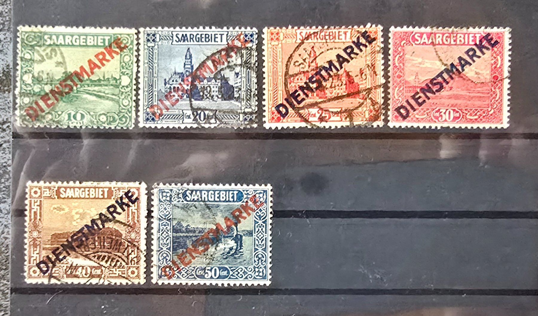 Saargebiet Dienstmarken, 7er Set, Top Zustand, Selten! (Gebraucht) in ...