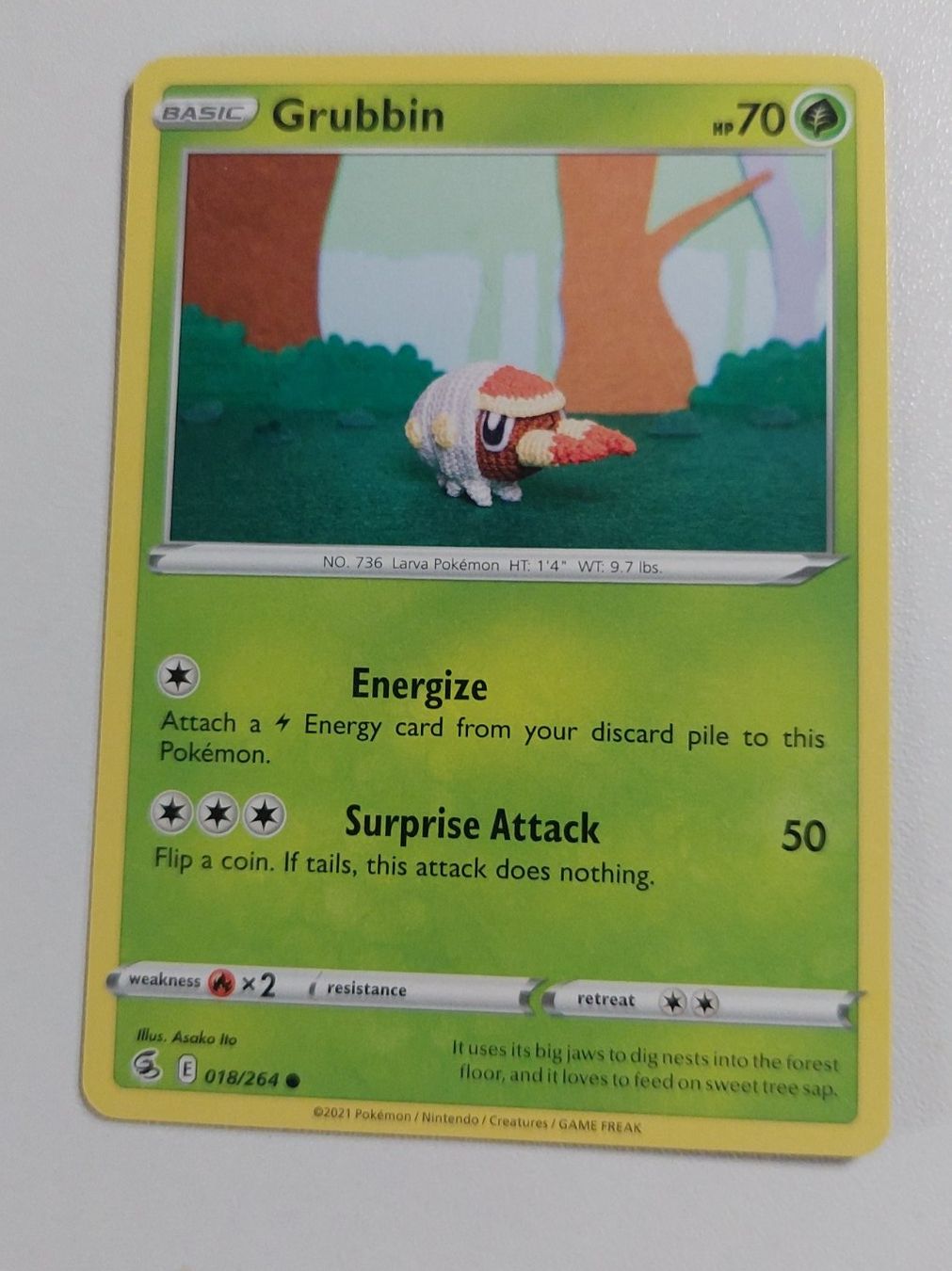 Grubbin 018/264 Pokemon Karte (Gebraucht) in Erlinsbach für CHF 0.5 ...