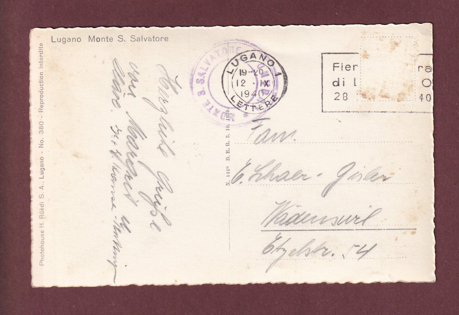 LUGANO - 4 images - 1940 (D'occasion) à Pully pour CHF 5 – avec ...