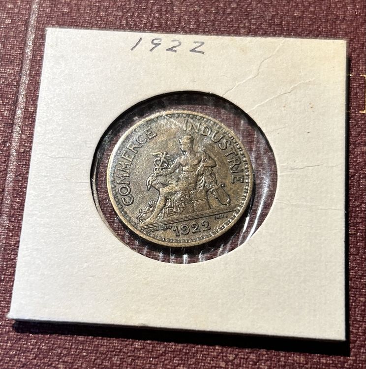 Pièce de 1 franc de la Chambre de Commerce, France, 1922 (D'occasion) à St-Maurice pour CHF 2 ...