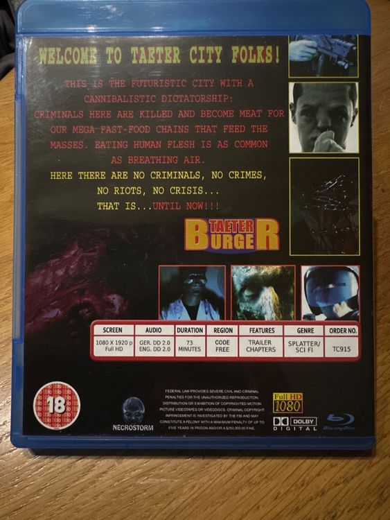 Taeter City uncut Blu ray Deutsch (Gebraucht) in Benken ZH für CHF 21.9 ...