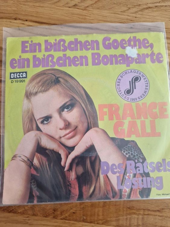 Vinyl Single - France Gall - Ein bisschen Göthe, ein bissche (Gebraucht ...