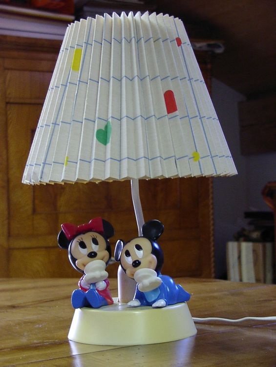 The Walt Disney Comp. Micky Maus Lampe sign.1981 sehr rar (Gebraucht ...