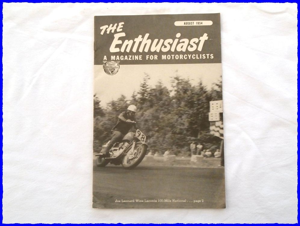The ENTHUSIAST - August 1954 - Harley Davidson Magazin | Kaufen auf Ricardo