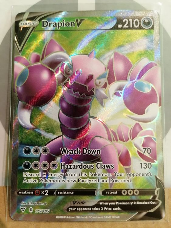 DRAPION V FULLART VIVID VOLTAGE POKEMON KARTE 175/185 (Gebraucht) in Uerzlikon für CHF 7.9 – mit ...