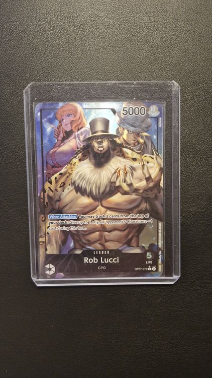 One Piece TCG Rob Lucci Alt Art Leader OP07 | Kaufen auf Ricardo