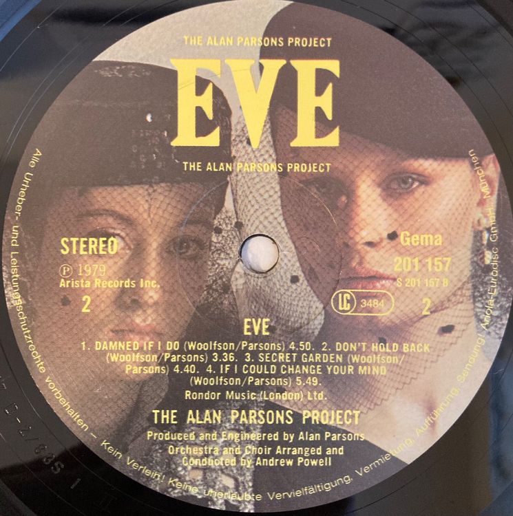 The Alan Parsons Project - EVE LP *1979* (Gebraucht) in Wettingen für ...