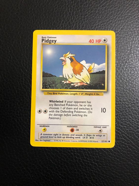 Base Set Pidgey 57/102 Ab 1 (Gebraucht) in Paradiso für CHF 1 – mit ...