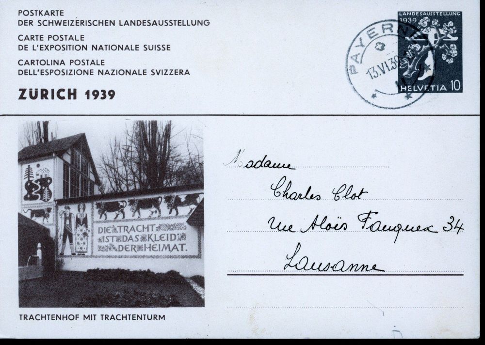 1939 Postkarte Schweiz Landesausstellung | Kaufen auf Ricardo