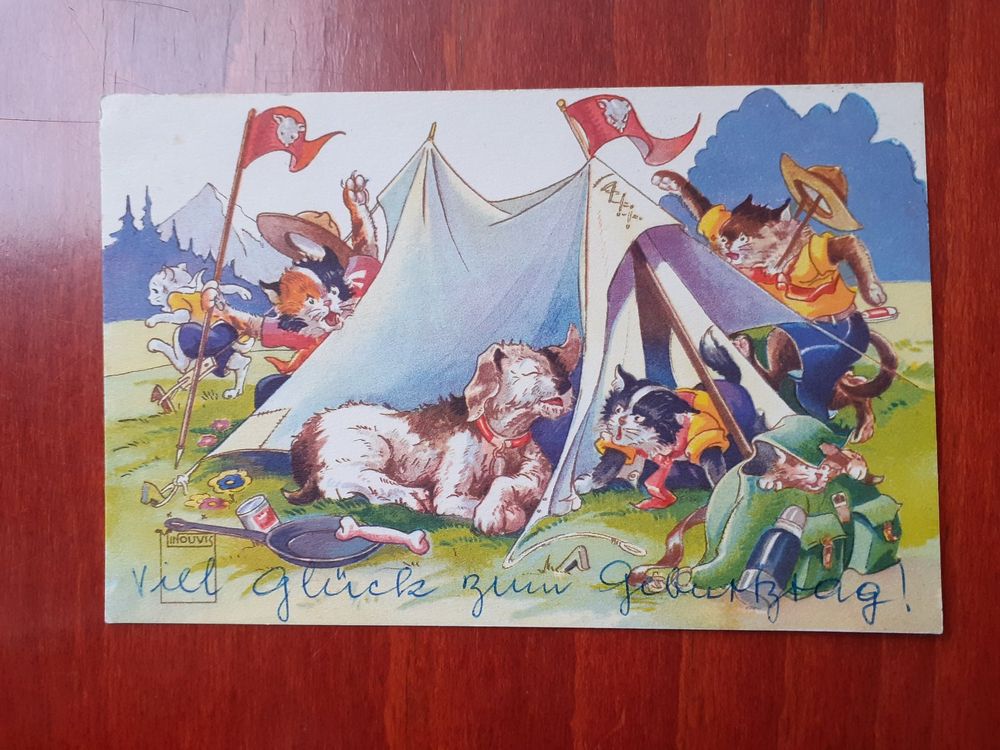 Minouvis Nr. 66 Katzen Humor Comics Künstler AK (Gebraucht) in ...