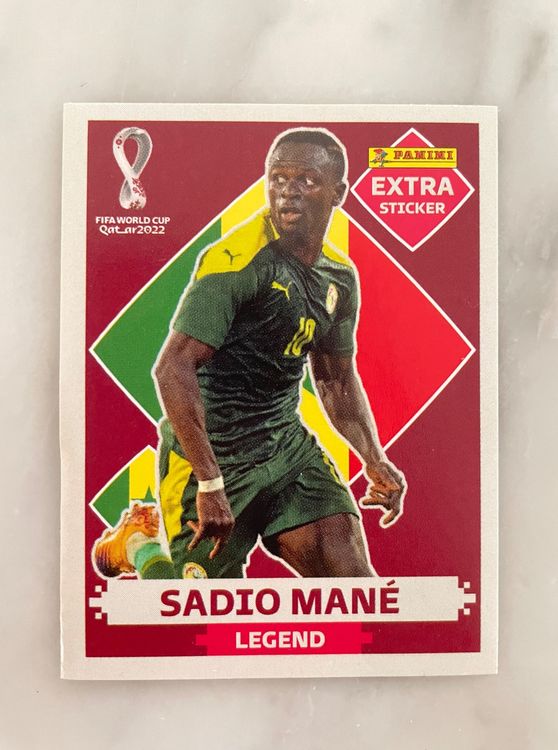 Panini WM 2022 Qatar Extra Sticker Legend Sadio Mané Senegal (Neu (gemäss Beschreibung)) in Worb ...