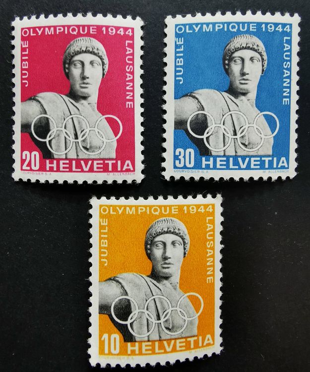 TR44 Timbre Suisse 1944 Non Oblitere (Gebraucht) in Cousset für CHF 0. ...