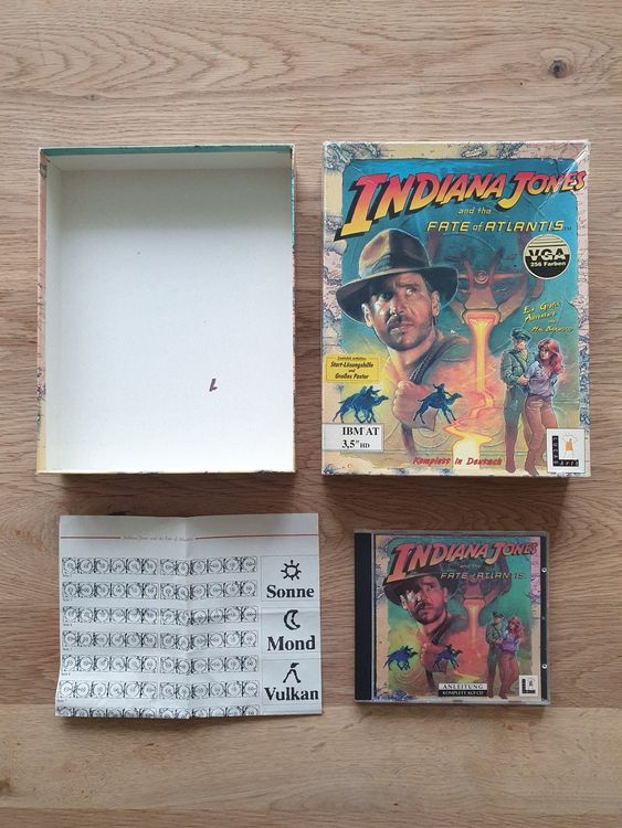 PC Indiana Jones and the Fate of Atlantis⁠ (1992) Big Box (Gebraucht ...