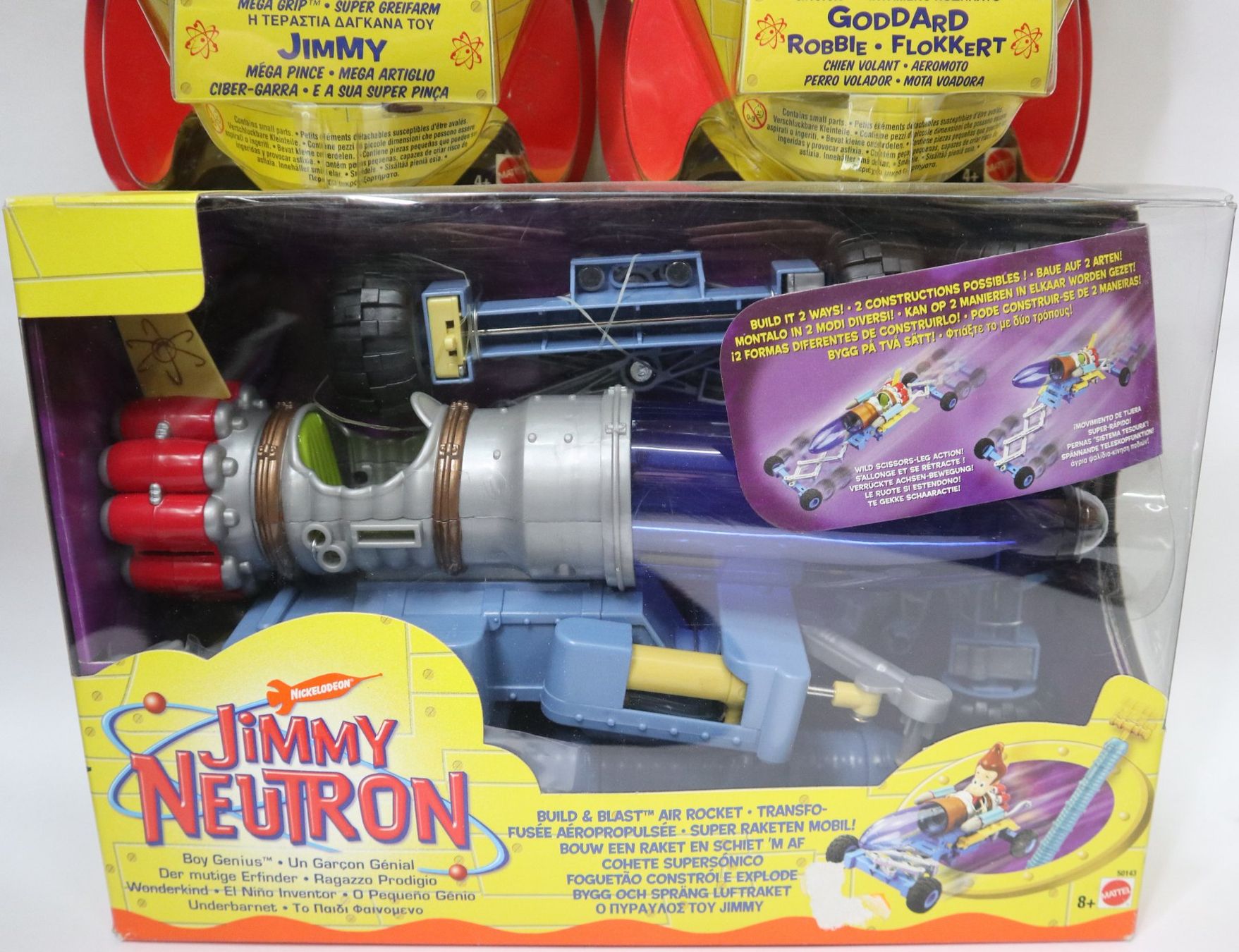 Jimmy Neutron Super Raketen Mobil + 2 Figuren Air Rocket (Neu und ...